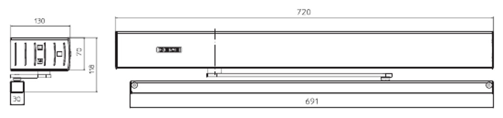 DREHTÜRANTRIEB GEZE Powerturn | 153065